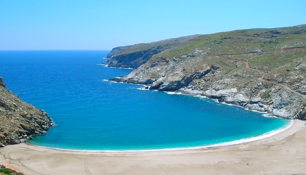 Zorkos beach in Andros | Lovely beach with a beautiful sandy shore